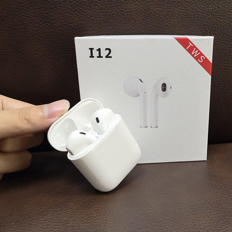i12 TWS Mini Air pod Bluetooth 5.0 Earphone Sports Sweatproof True Wireless Touch Earbuds Ear pod Binaural call Earphone