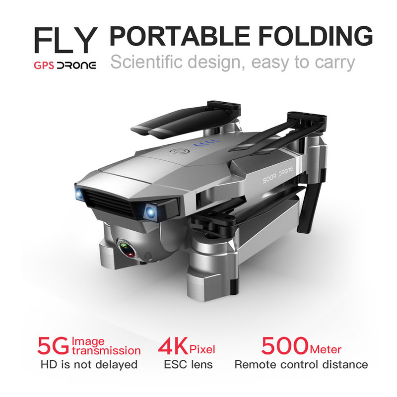 SG907 GPS Drone with 4K HD Adjustment Camera Wide Angle 5G WIFI FPV RC Quadcopter Professional Foldable Drones
