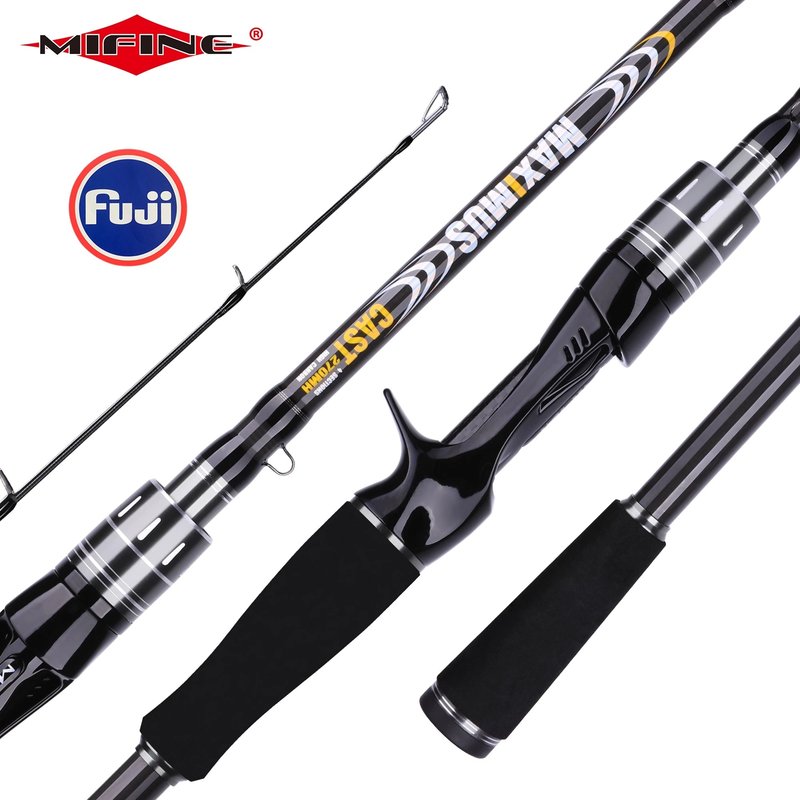 MAXIMUS Lure Fishing Rod 1.8m 2.1m 2.4m 2.7m 3.0m30T Carbon Spinning Baitcasting FUJI Guide Travel Lure Rod 3-50g ML/M/M