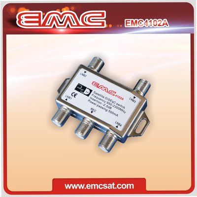 Low loss high gain good quality factory direct  DiSEqC switch 4 in 1 out   4X1 DiSEqC switch