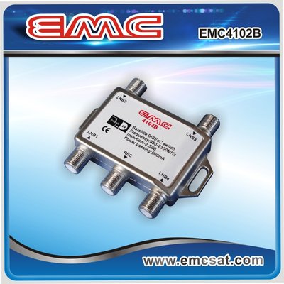 Zinc die cast housing good compatible DiSEqC switch 4 in 1 out   4X1 DiSEqC switch（EMC4102B）