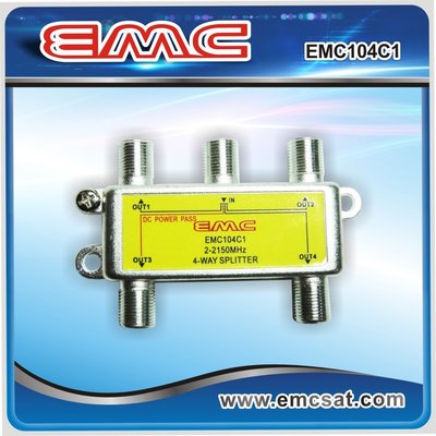TV signal 4 way splitter Zinc die cast housing  good quality  strong resistance to high and low temperature properties.