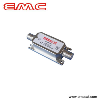 20 dB 5-2150MHz satellite  in-line Zinc die cast housing amplifier