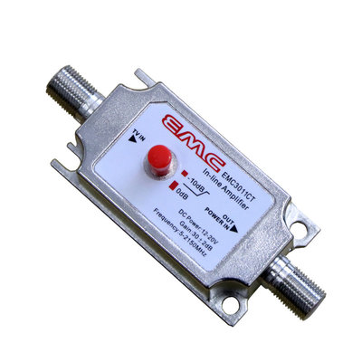 slope adjustment function 5-2150MHz satellite in-line Zinc die cast housing amplifier