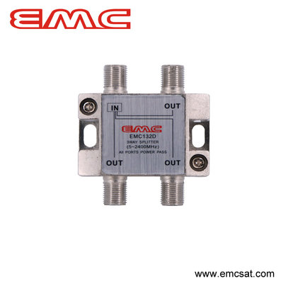 2 - 2600 MHz SMATV 3 WAY SPLITTER with good signal transmission