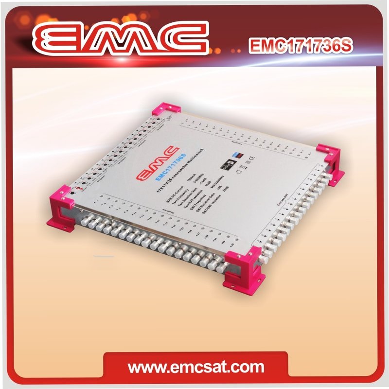 SMATV multiswitch work normally in rainy days port current protection 17 inputs 36 outputs cascade multiswitch