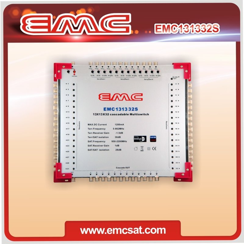 No signal loss SMATV multiswitch 13 inputs 32 outputs cascade multiswitch  can work normally in rainy days