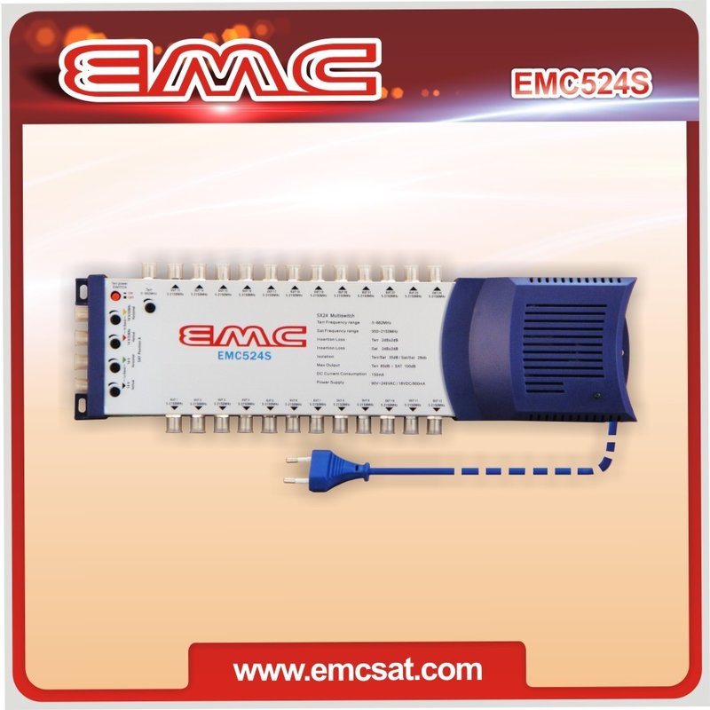 No signal loss SMATV multiswitch 5 inputs 24 outputs  terminal multiswitch  can work normally in rainy days