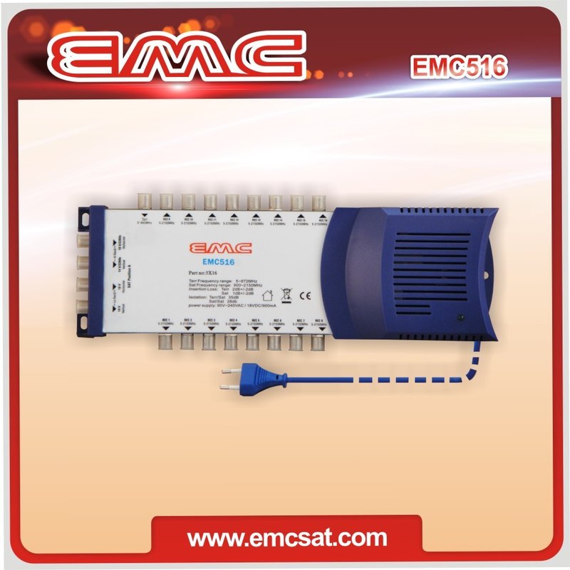 Satellite multiswitch no signal loss easy installation 5 inputs 16 outputs terminal multiswitch