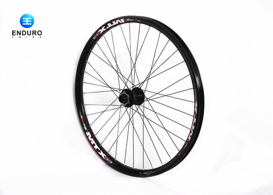 Black Aluminum Alloy Enduro Bike Accessories 26 Inch Front Wheel With 20mm Hub