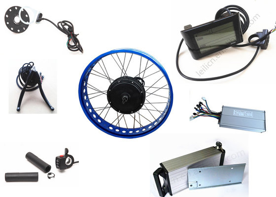26 Inch Electric Bike Wheel Kit / Electric Bike Conversion Kit For Fat Tire Bike