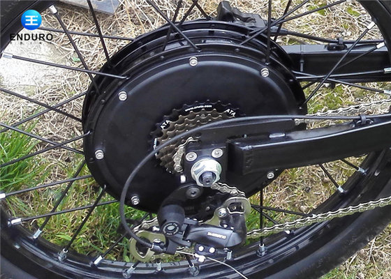 Cool 55kmph Enduro E Bike Shimano 7 Speed Freewheel Bike With LCD Display