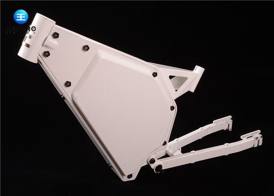 34.6mm Seat post Steel Electric Enduro Bike Frame With Plastic Cover