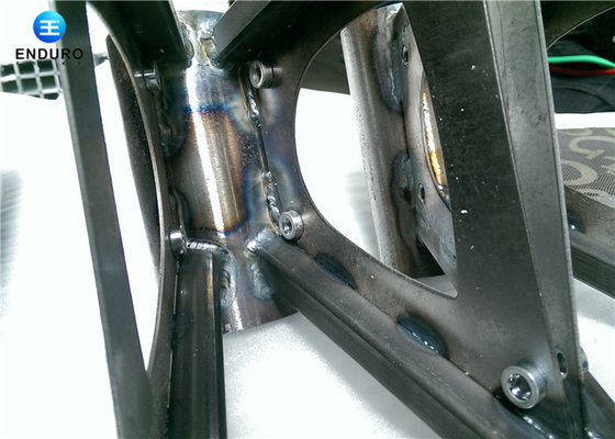 White 3000w Motor Steel Mountain Bike Frames With Torque Arms
