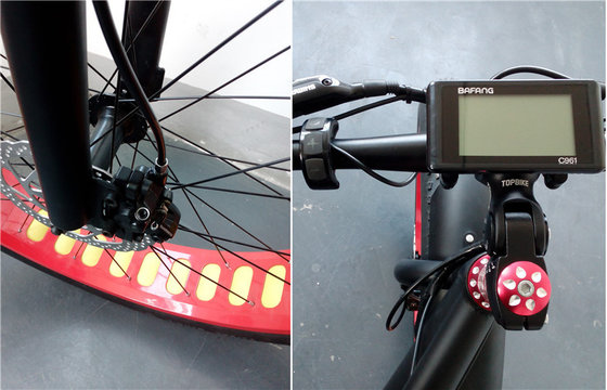 Powerful 25kph Sandy Beach Electric Fat Bike 36v 250w For Mens