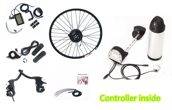 Rear / Front Wheel 36v 250w Electric Bicycle Conversion Kit With 36v 9ah Battery
