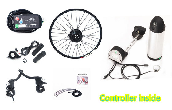 Rear / Front Wheel 36v 250w Electric Bicycle Conversion Kit With 36v 9ah Battery