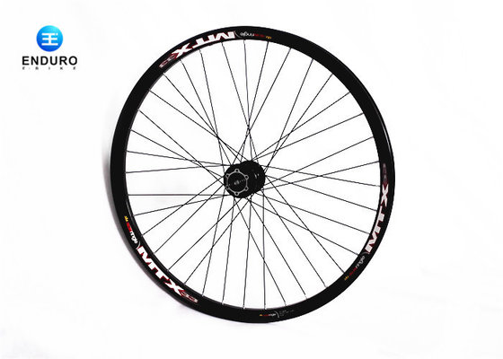 Black Aluminum Alloy Enduro Bike Accessories 26 Inch Front Wheel With 20mm Hub