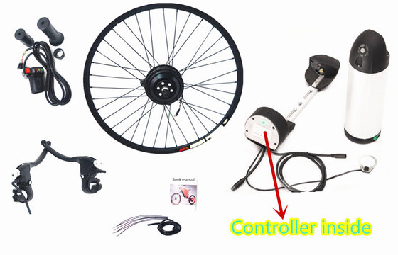 Rear / Front Wheel 36v 250w Electric Bicycle Conversion Kit With 36v 9ah Battery