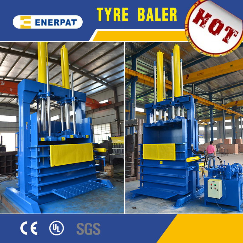 Hydraulic scrap tire baler machine/used tire baler for sale with CE