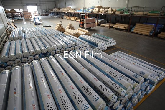 EN40C 0.38mm milky white and deep white opaque thermoset EVA film for decorative safety Glass Laminating