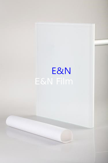 EN40C 0.38mm milky white and deep white opaque thermoset EVA film for decorative safety Glass Laminating