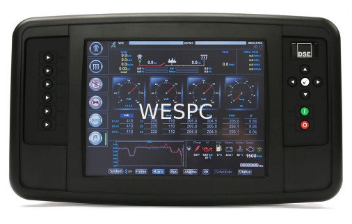 Graphical Multi Set Genset Control Panel , Remote Diesel Generator Controller supplier