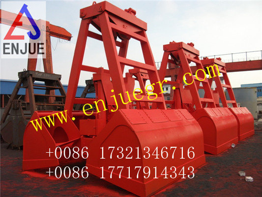 Single Wireless Rope Radio Remote Control Clamshell Grab Bucket Hydraulic Grapple