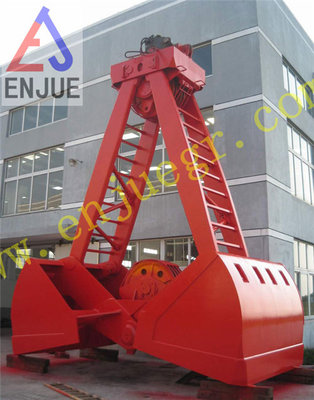 Single Wireless Rope Radio Remote Control Clamshell Grab Bucket Hydraulic Grapple