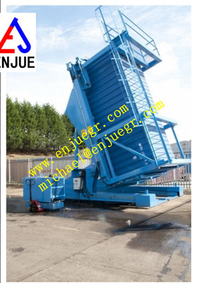 Manufacturer Hot Sale Hydraulic Container Tilter, Container Unloading Ramp