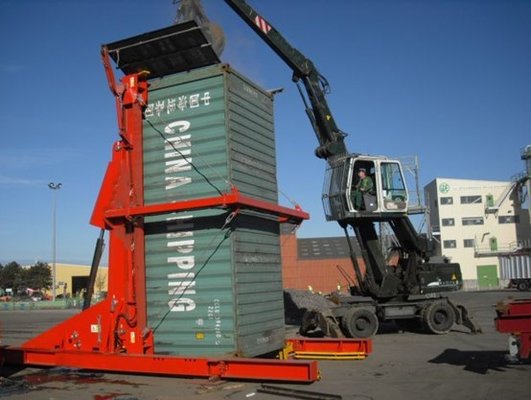 20FT 30FT 40FT 45FT Hydraulic Container Tilter Container Tilting Container Loaders Unloaders
