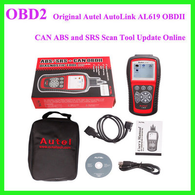 Original Autel AutoLink AL619 OBDII CAN ABS and SRS Scan Tool Update Online supplier