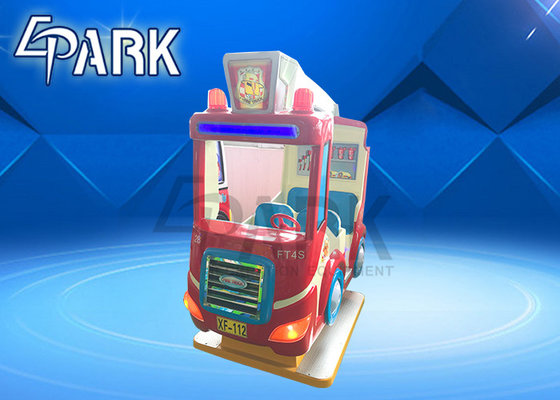 New Kids Ride Fire Truck With 4 Seats Coin Operated Racing Car Simulator Kids Ride