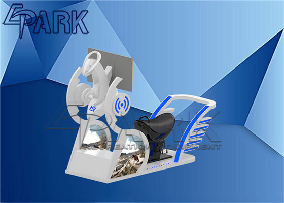 9D Crazy Horse Racing VR Simulator Arcade Game Equipment With Dynamic Platform