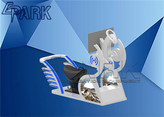 9D Crazy Horse Racing VR Simulator Arcade Game Equipment With Dynamic Platform