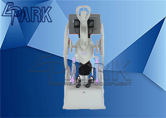 9D Crazy Horse Racing VR Simulator Arcade Game Equipment With Dynamic Platform