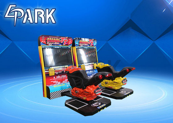2  Players 42 Inch TT Motor Driving Game Machine / Car Racing Simulator
