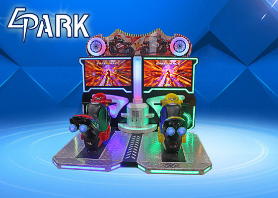 Coin Operated Electric Car Arcade Game Machine / Flaming Moto Rider Game