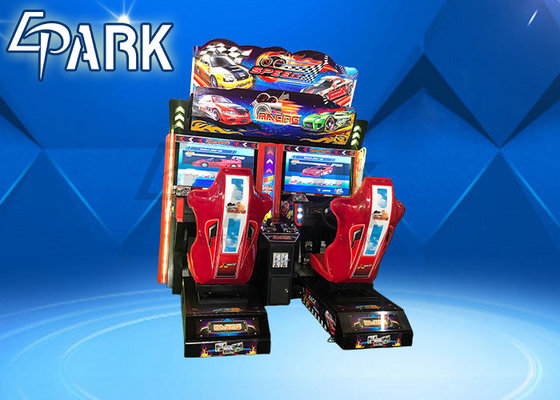 Original Outrun Race Car Arcade Machine With Twins Seat Driven Simulator