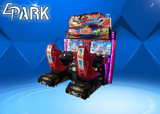 Original Outrun Race Car Arcade Machine With Twins Seat Driven Simulator