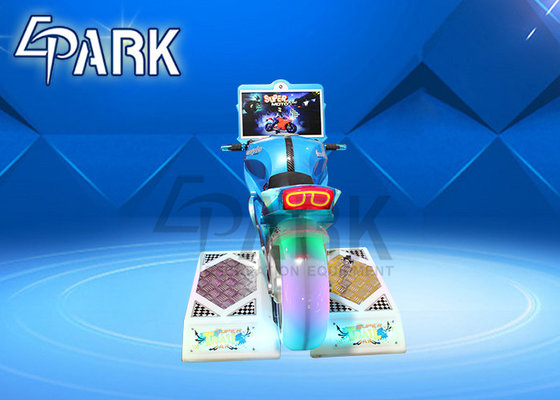 150W Kiddie Ride On Motorcycle Crazy Racing Car Game Machine 4 Simultaneous Wifi Online Games