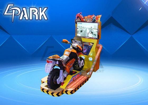 Kiddie Ride On Motor Car Racing Game Machine Coin Operated With Attractive Music