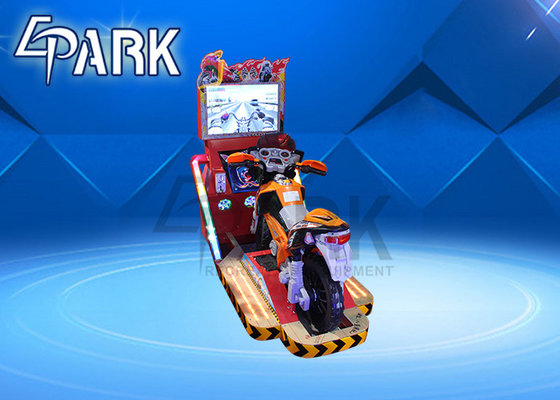 Kiddie Ride On Motor Car Racing Game Machine Coin Operated With Attractive Music