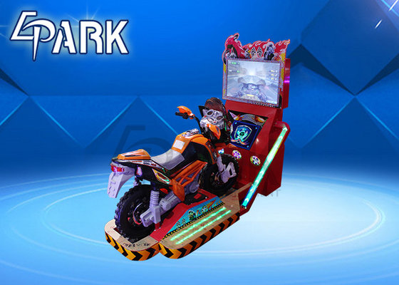 Kiddie Ride On Motor Car Racing Game Machine Coin Operated With Attractive Music