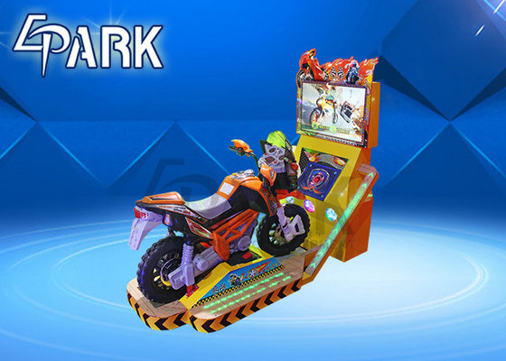 Kiddie Ride On Motor Car Racing Game Machine Coin Operated With Attractive Music