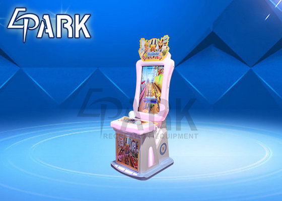 Subway parkour running kids game, coin operated parkour game machine