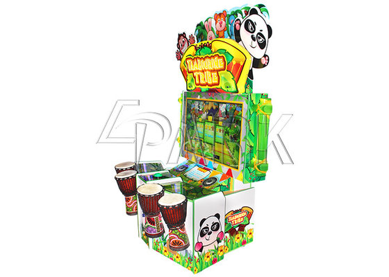 Cute Amusement Game Machines / Tambourine Tribe Child - Parents Interactive Hit Drum Game Machine