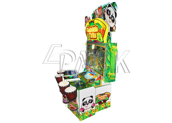Cute Amusement Game Machines / Tambourine Tribe Child - Parents Interactive Hit Drum Game Machine