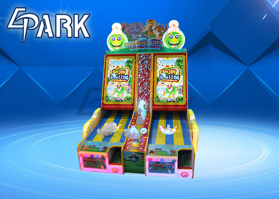 Indoor electronic coin operated amusement bowling game machine