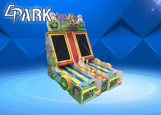 Indoor electronic coin operated amusement bowling game machine